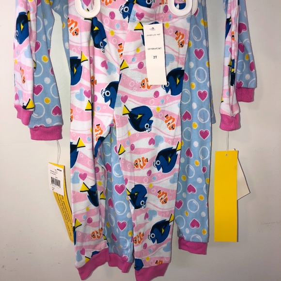 Disney | Pajamas | Disney Finding Dory 4 Piece Pajama Set | Poshmark